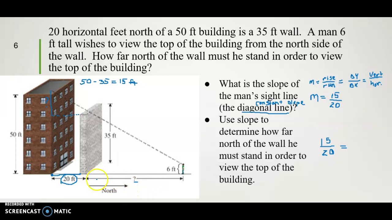 College Algebra: Constant Slope - YouTube