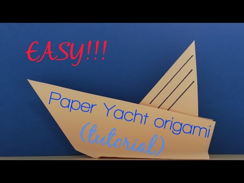 Paper Yacht origami(tutorial) -EASY - YouTube