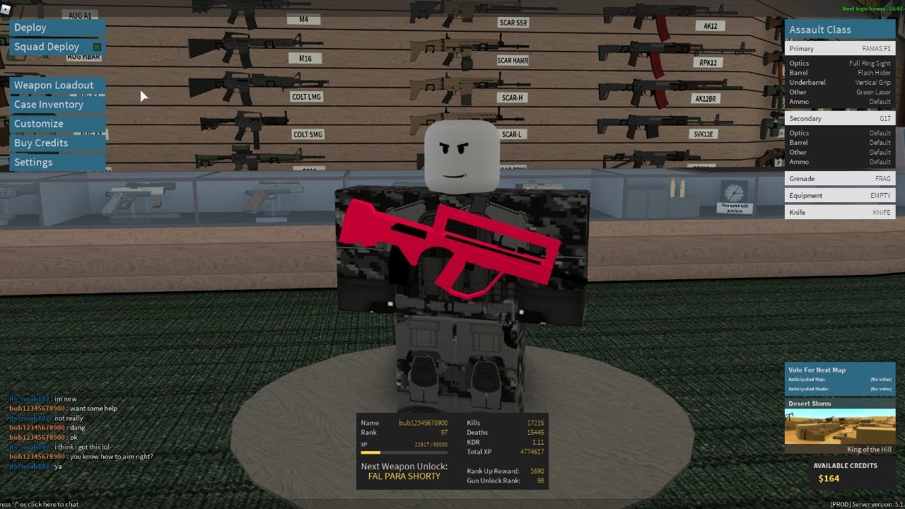 playing with a noob and fans Phantom forces - YouTube