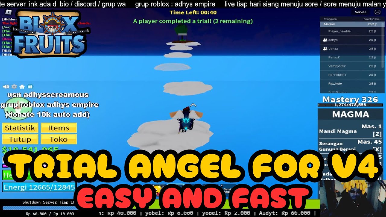 Trial angel so eazy yeah blox fruits roblox - YouTube