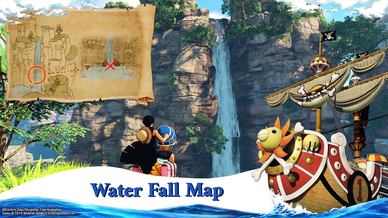 (Side mission) Water Fall Map | ONE PIECE WORLD SEEKER - YouTube
