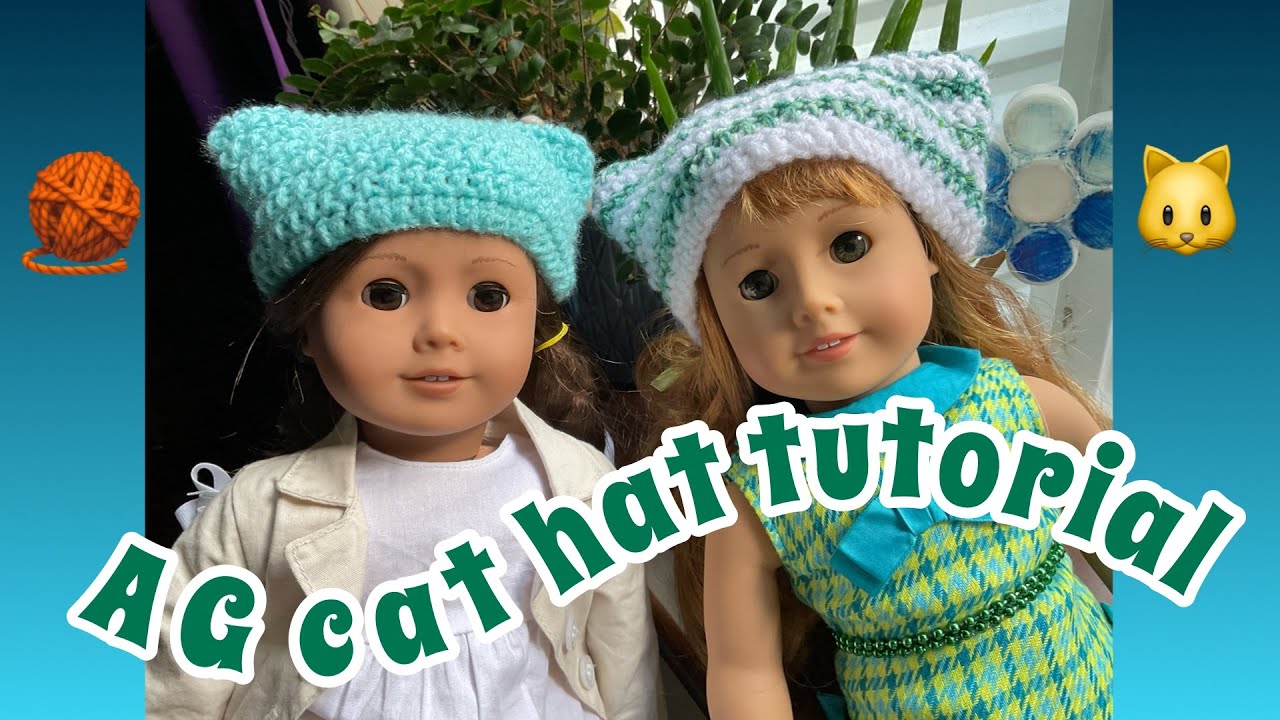 BEGINNER cat hat crochet tutorial - YouTube