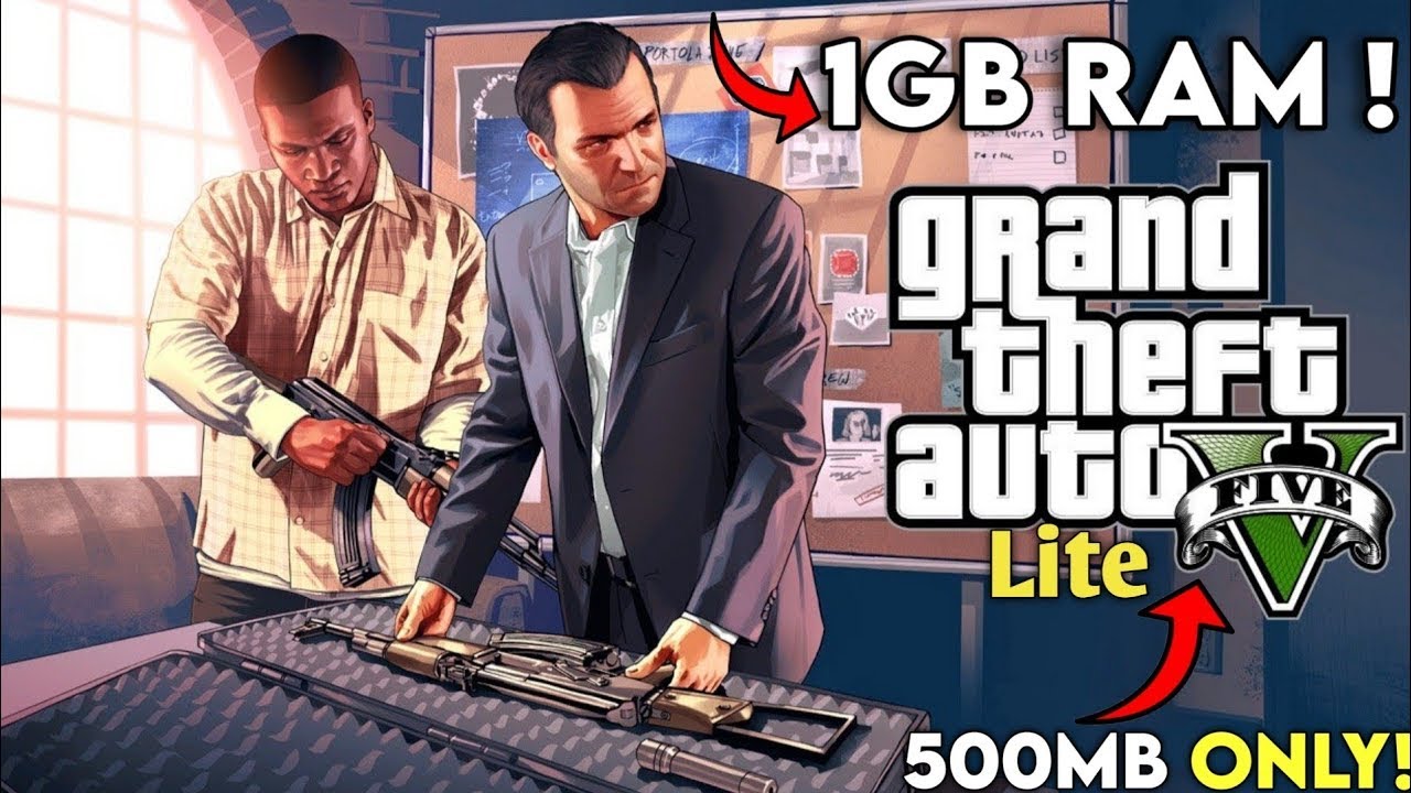 How to Play GTA 5 Lite Version in 1GB RAM Pc 2021 - YouTube