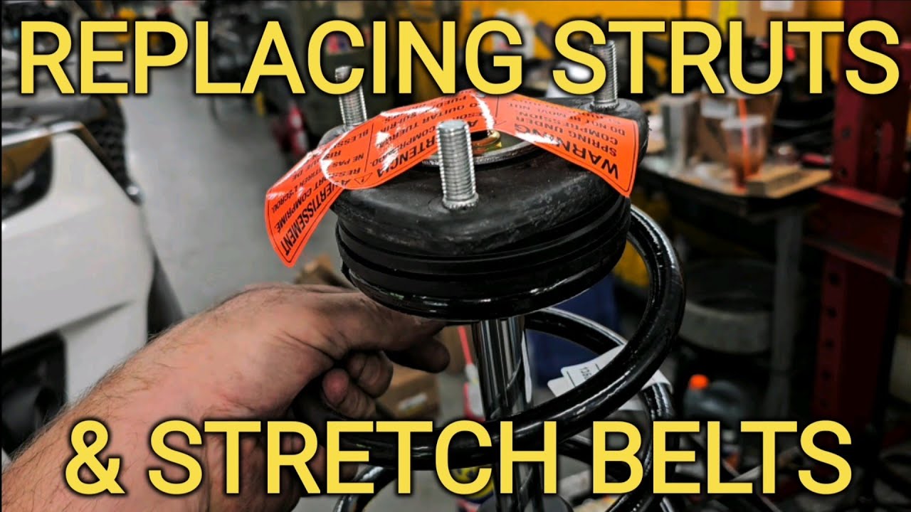 Replacing The Most Worn Belt I've Ever Seen & Installing New Struts ...