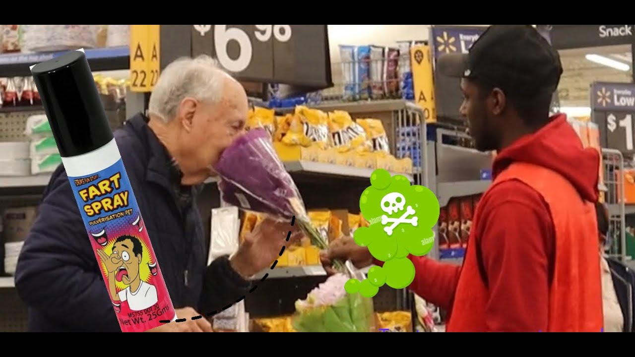 FLOWER FART SPRAY PRANK! - YouTube