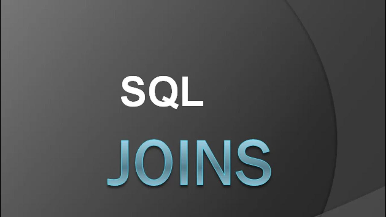 Introduction to Joins - YouTube