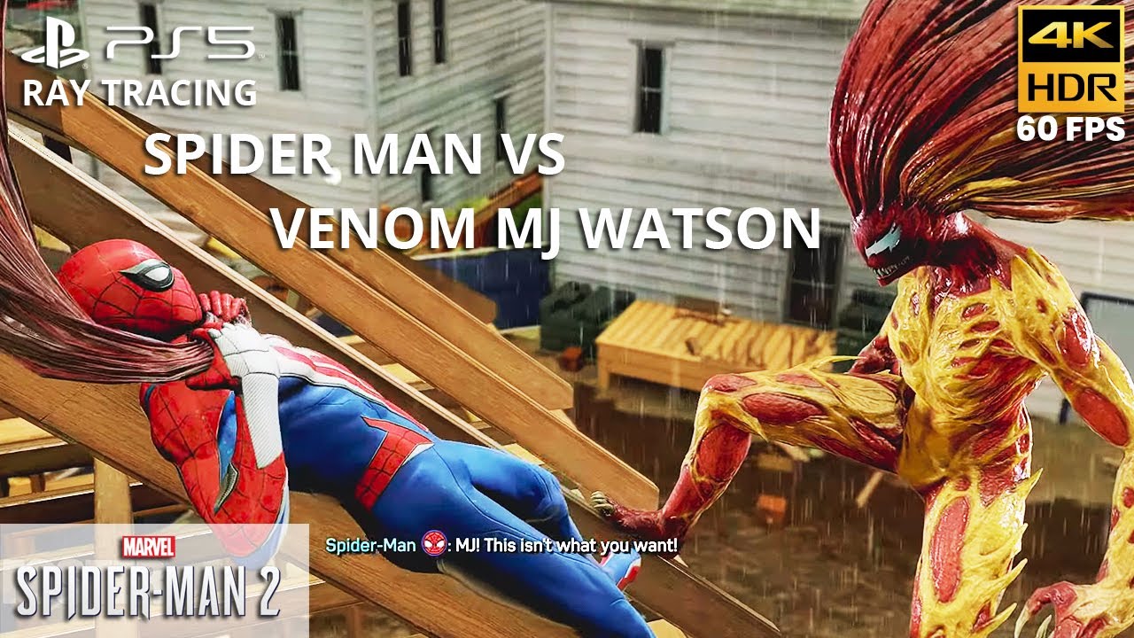 Epic Showdown: Spider-Man 2 PS5 | MJ Watson Turns Venom Scream in 4K ...