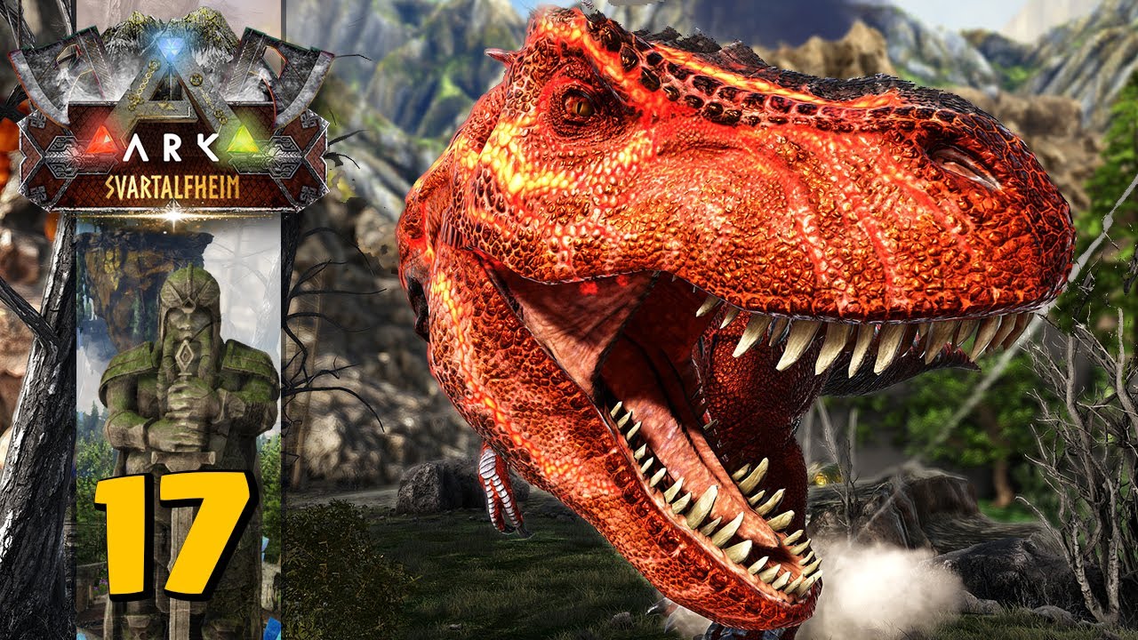 DOMANDO UM SUPER X-REX - MAPA SVARTALFHEIM - ARK: SURVIVAL EVOLVED #17 ...