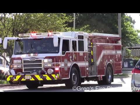 Fairfax County Engine 411 Responding to a Building Fire - YouTube