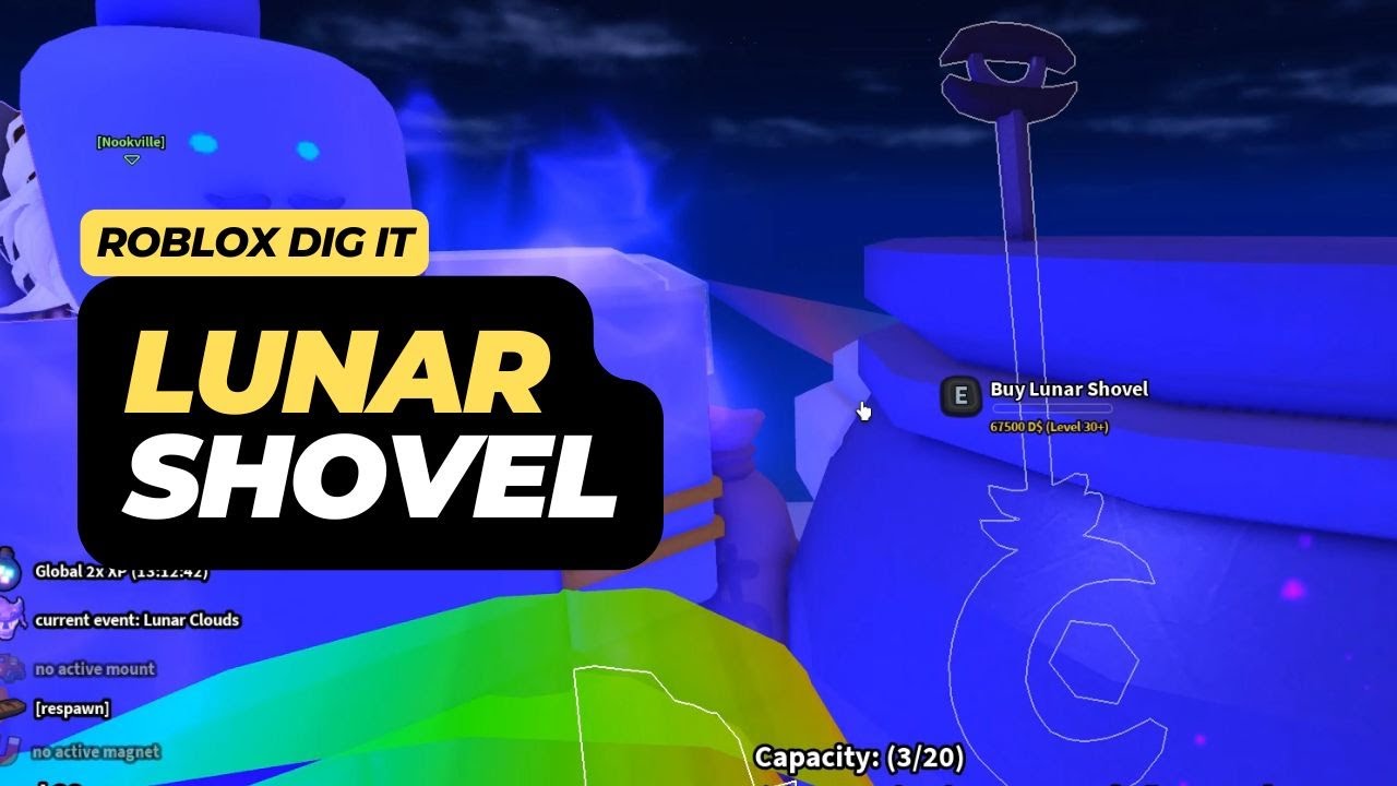 How to Get a Lunar Shovel in Roblox Dig It - YouTube