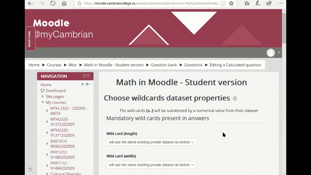 Calculated Questions in Moodle Level UP - YouTube