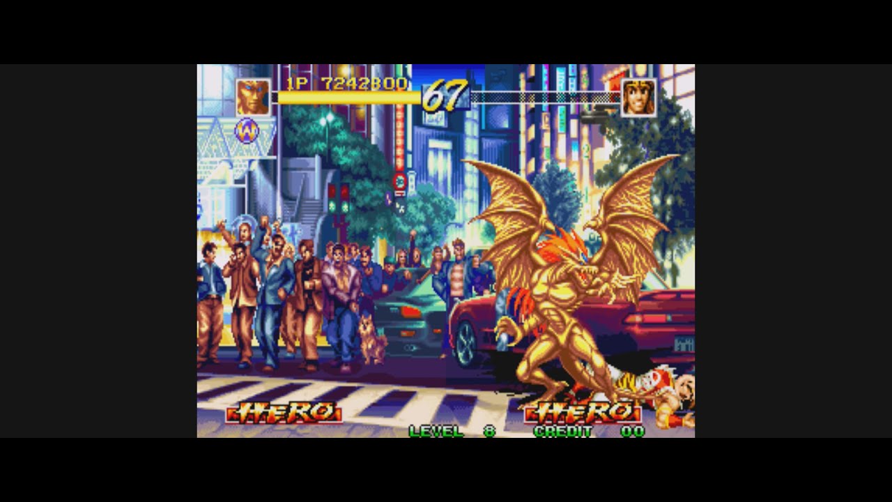 [Arcade] World Heroes Perfect level 8 BOSS playthrough with cheat (Neo ...