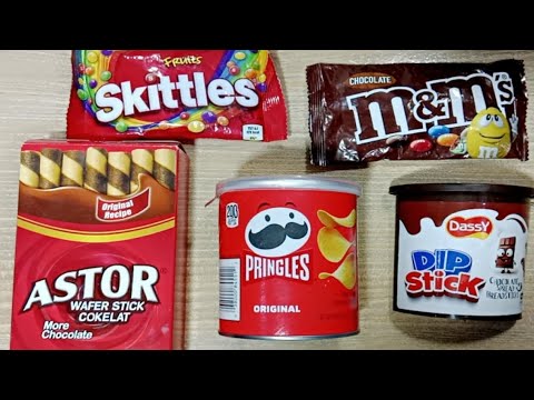 New some lots of Candies M&Ms Pringles Chocolates | ASMR - YouTube