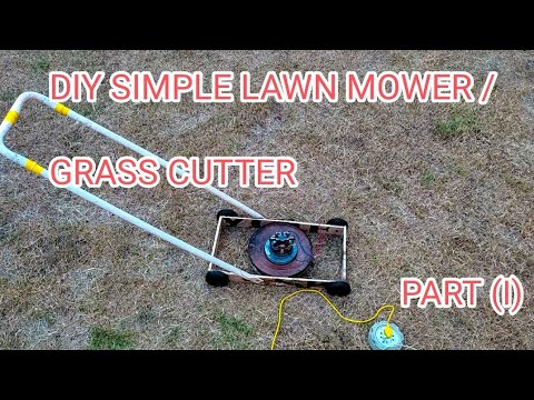How to make grass cutter / lawn mower at home | Part (l) - YouTube