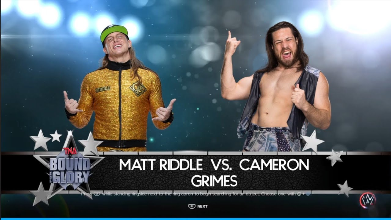 Matt Riddle vs Cameron Grimes. TNA Bound For Glory. WWE 2K23 - YouTube