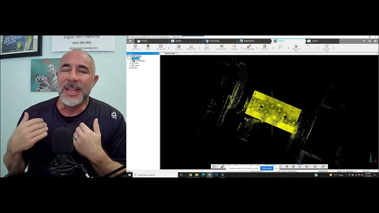 Atlantic Laser Scanning Tutorial Using FARO SCENE to Combine Two 3D Point Cloud Scan Projects ...