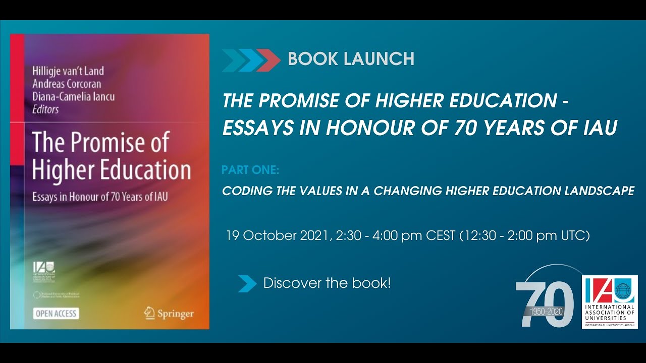 IAU 70 years Book Launch 1 - Coding the Values in a Changing Higher ...