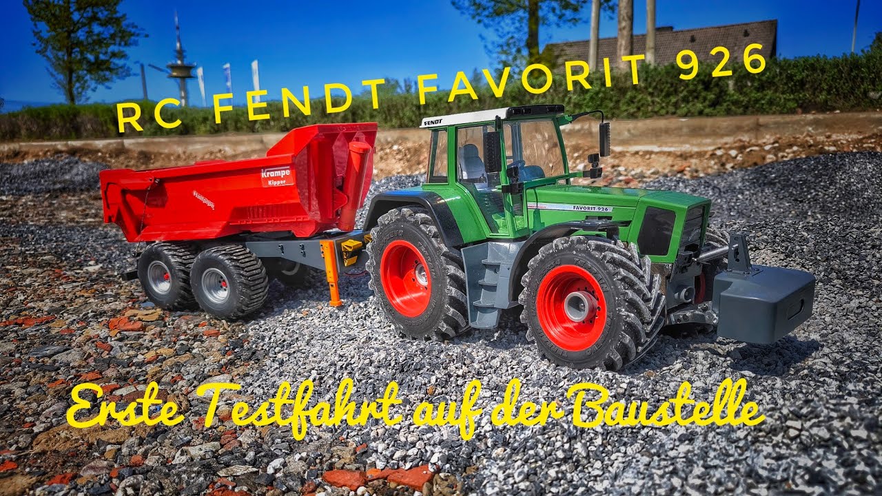 RC Dickie Fendt 926 Tractor 1:14 – Erster Testlauf meines ...