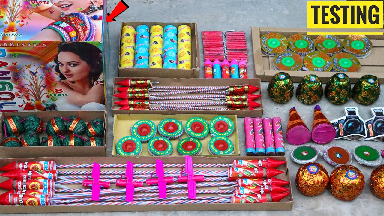 Different Types Of Crackers Testing | Diwali Fireworks Testing ...