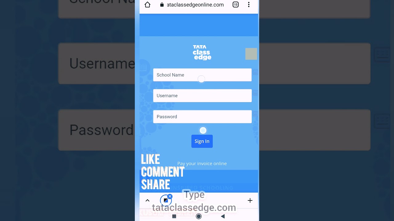 Tata Class Edge Online-Sign In Full Tutorial (In mobile) with Password ...