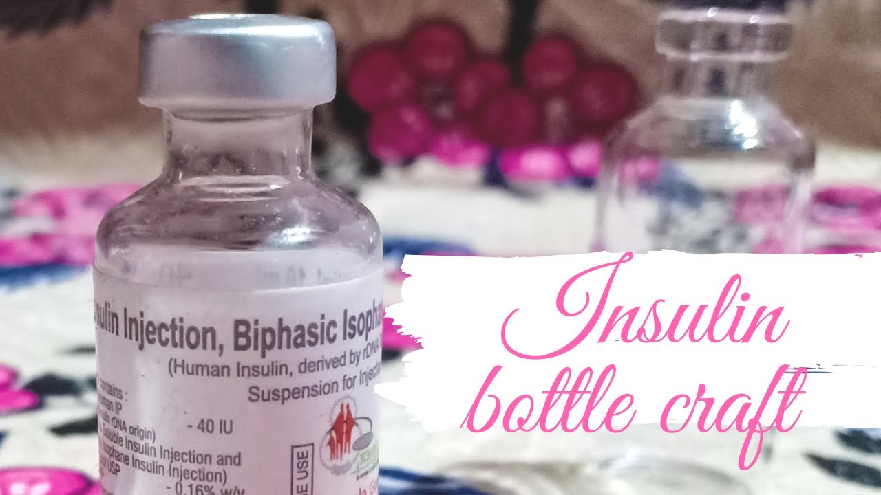 Insulin bottle craft idea/DIY bottle craft/simple craft - YouTube