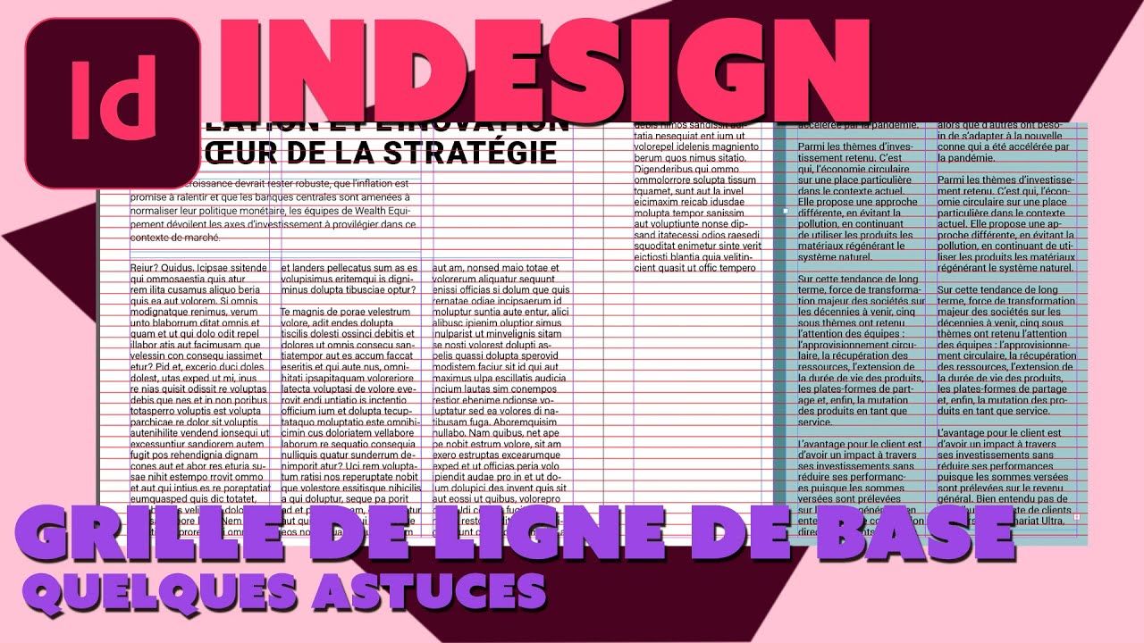 Indesign - Astuces - Astuces pour bien utiliser les grilles de ligne de ...