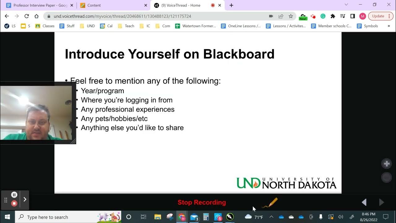 How to use VoiceThread in Blackboard assignment - YouTube