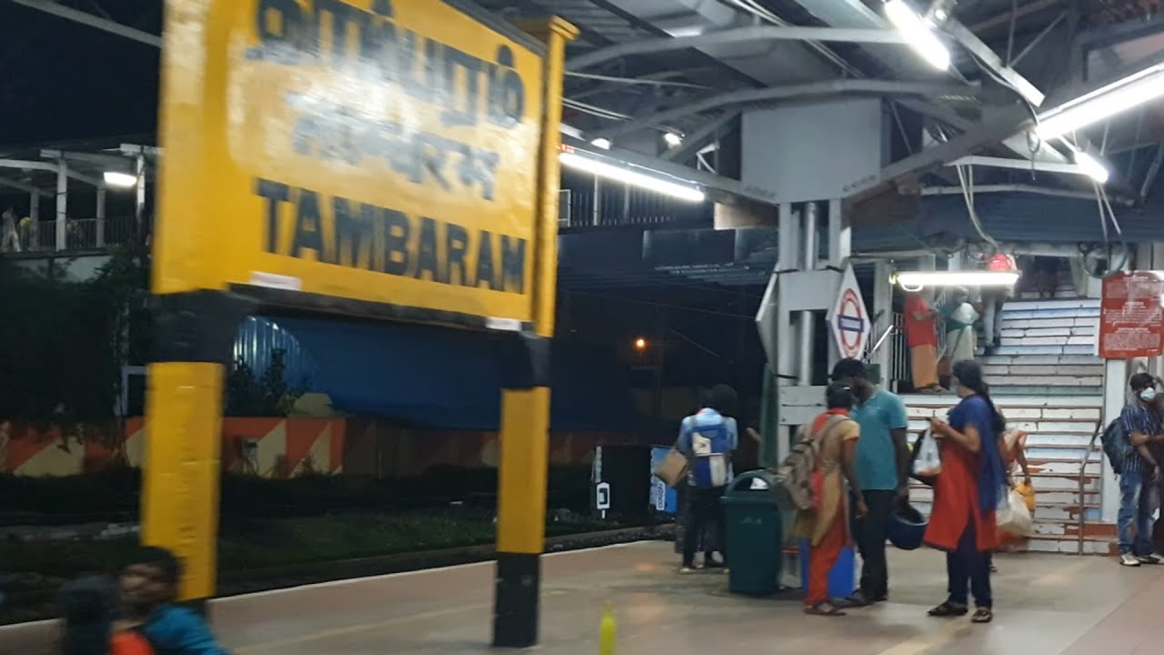 TBM, Tambaram railway station Tamil Nadu, Indian Railways Video in 4k ...