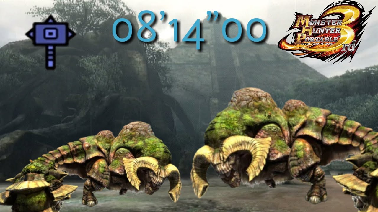 MHP3rd Doouble Duramboros Hammer Adrenaline 08'14"00 - YouTube
