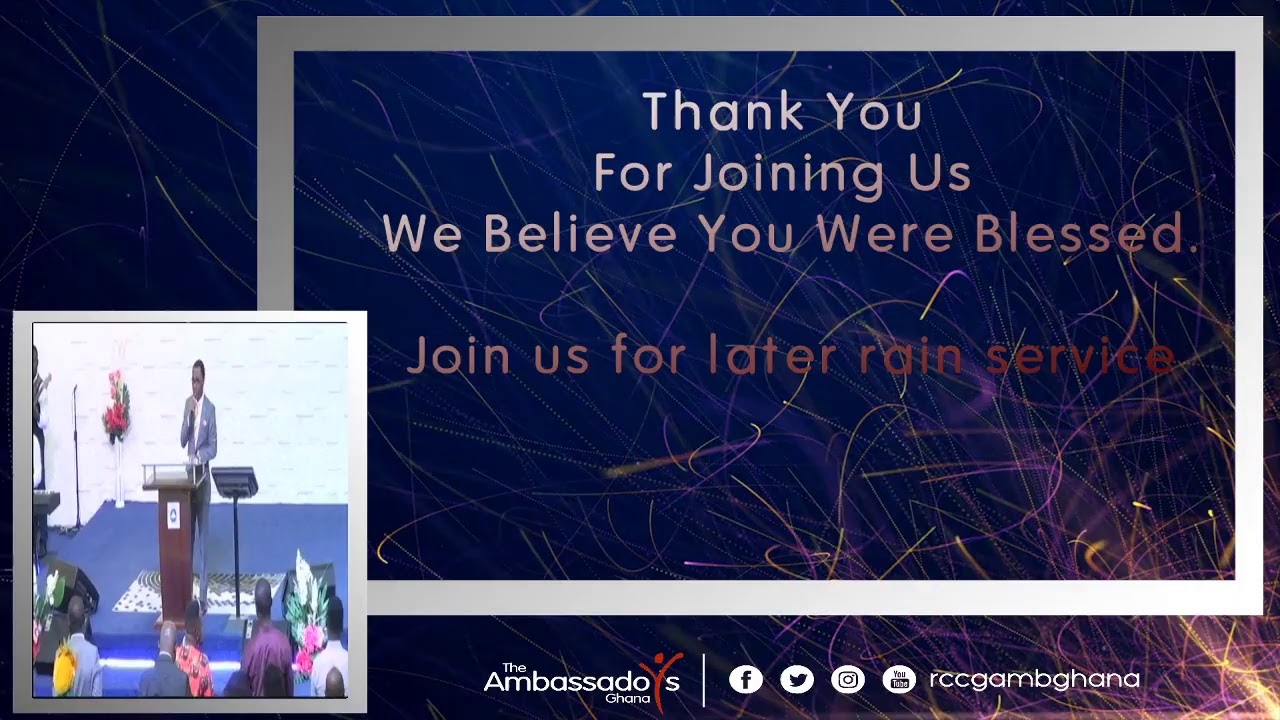 EARLY RAIN SUNDAY SERVICE 16 FEBRUARY 2020 - YouTube
