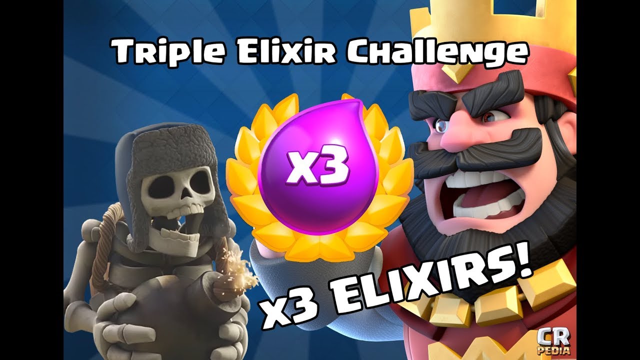 Easiest Deck for Triple Elixir Challenge | Zero Skills OP 9-0 Wins ...