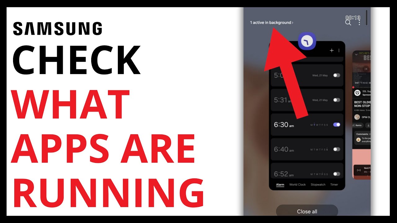 How to Check What Apps Are Running on Samsung Galaxy - YouTube