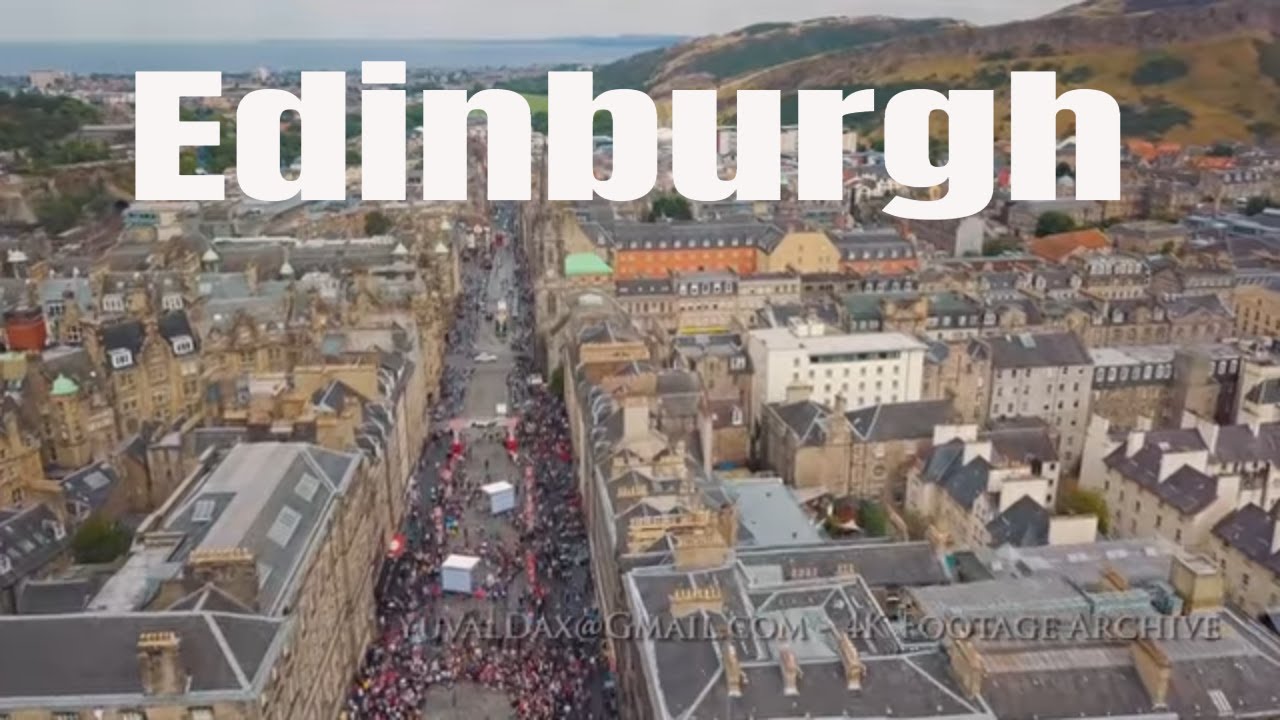 Edinburgh Aerial Perspective - Footage - YouTube