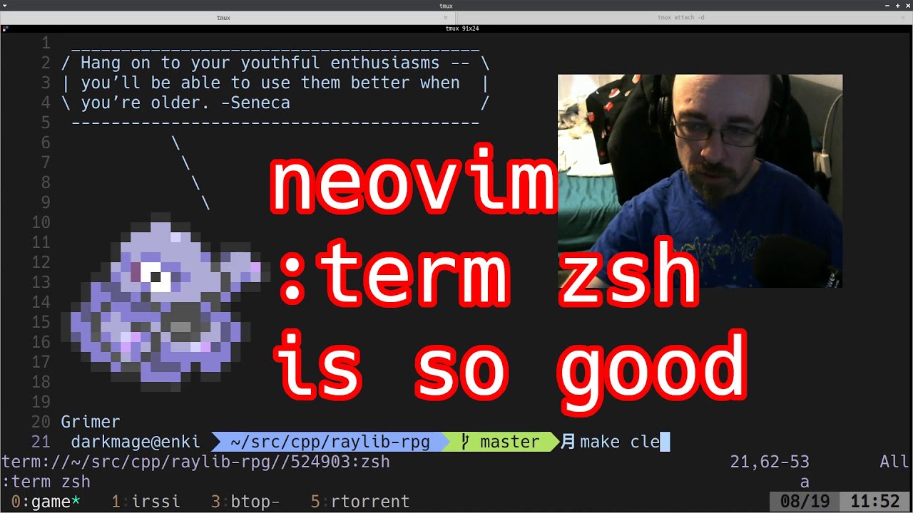The terminal command in neovim - YouTube