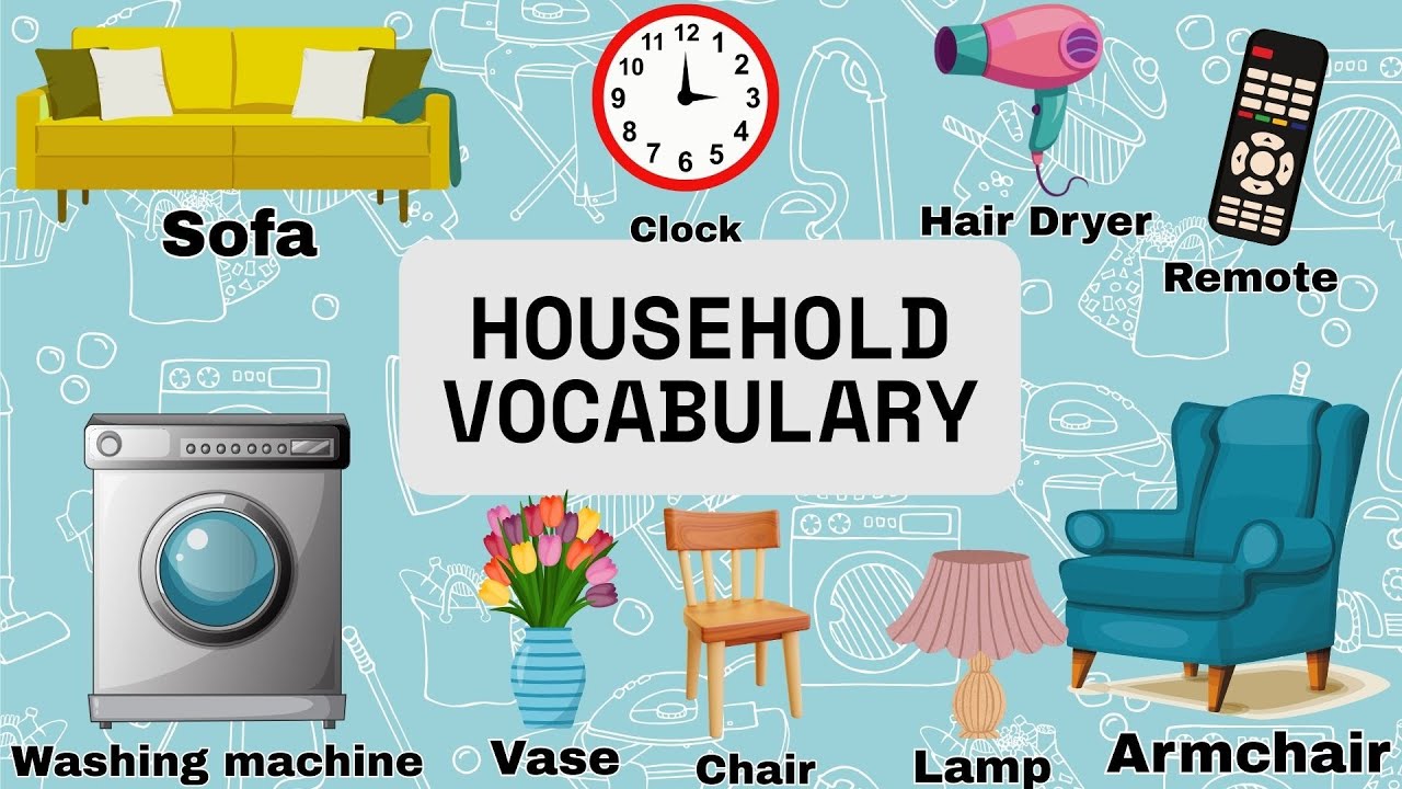Learn Household Items for Kids 🧹🛋️ | Fun and Easy English Vocabulary at ...