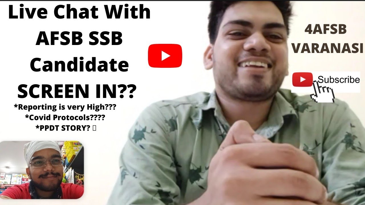 Live Chat With AFSB SSB candidate | His Experience In SSB interview ...