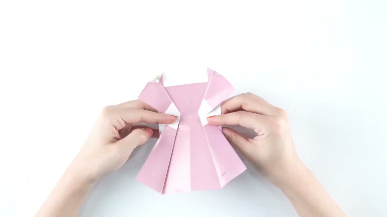 How to Make an Origami Skirt - YouTube