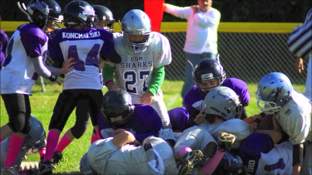 ESM SHARKS Football 10U black team 2012 - YouTube