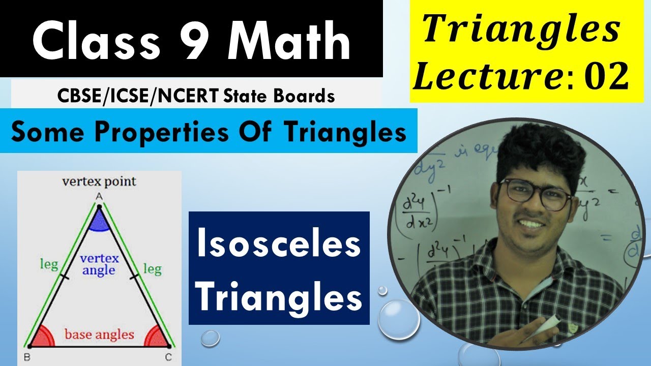 Class 9 Math Triangles L2 Isosceles Triangle Some Properties Of class-9-math-triangles-l2-isosceles-triangle-some-properties-of