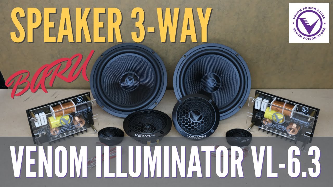 Speaker 3-Way Venom Illuminator VL-6.3 baru dari Venom Car Audio untuk ...