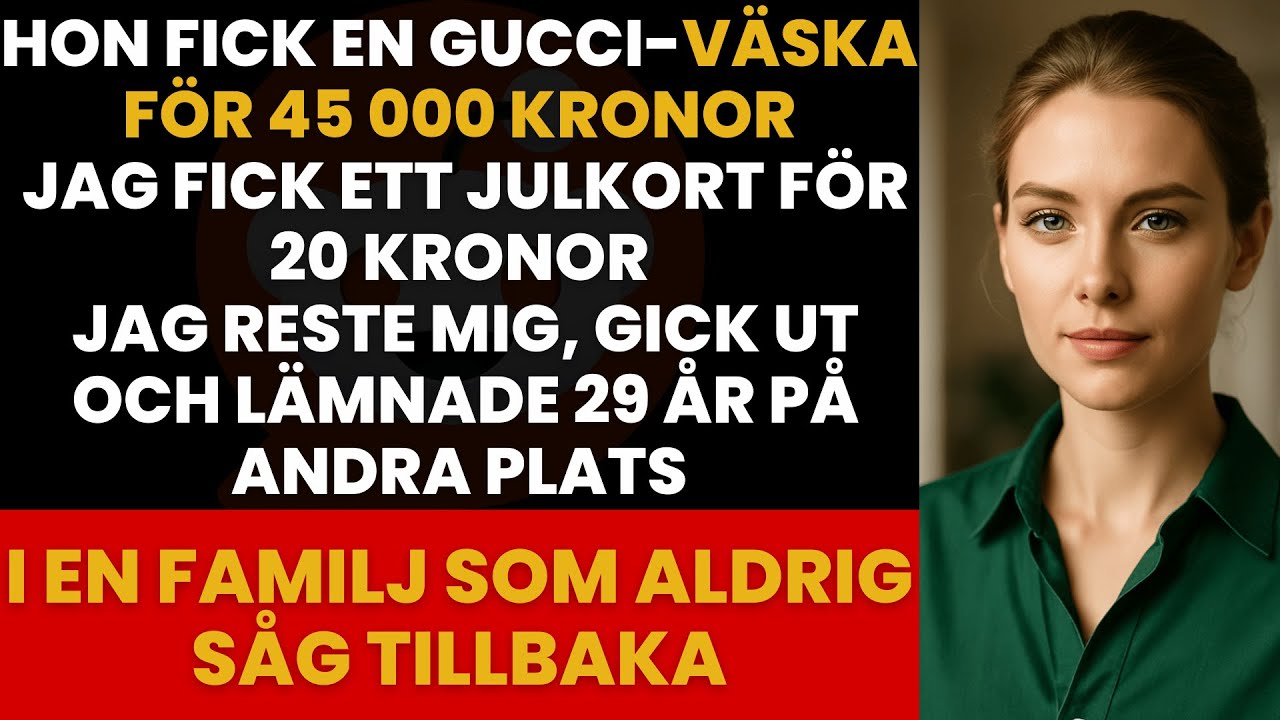 PÅ JULAFTON FICK MIN SYSTER EN GUCCI-VÄSKA FÖR 45 000 KRONOR — JAG FICK ...