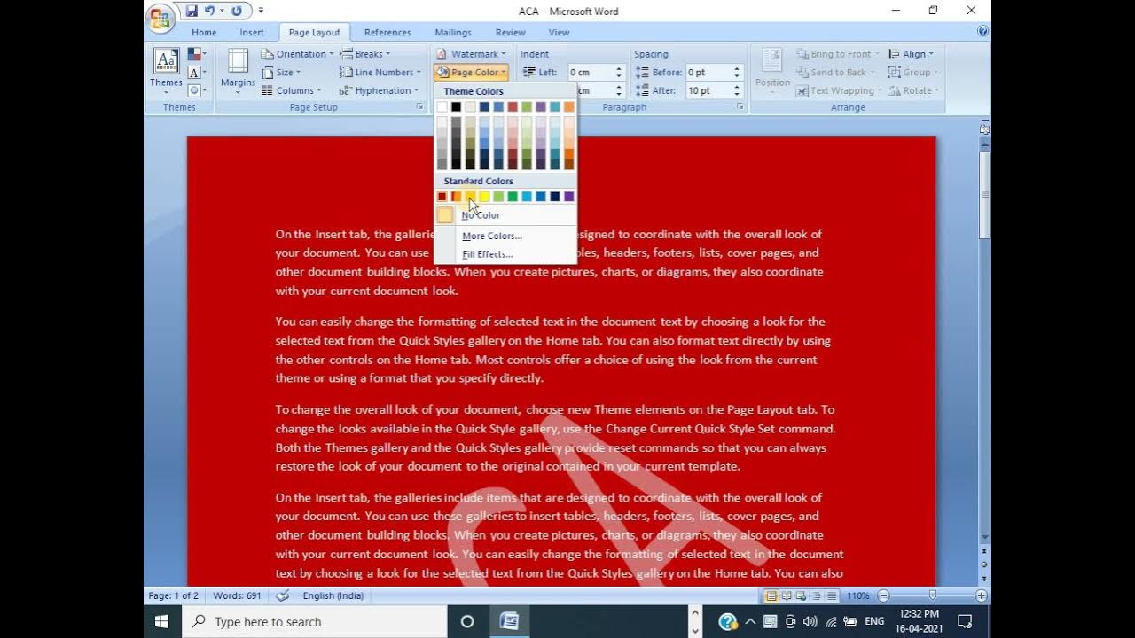 HOW TO USE PAGE COLOR IN MS WORD YouTube how-to-use-page-color-in-ms-word-youtube