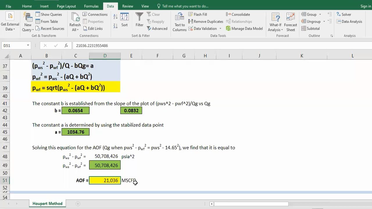Gas Well Deliverability Analysis: Finding the AOF with What-If-Analysis ...