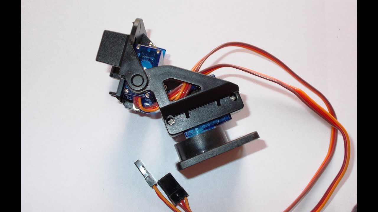 Assembling a pan tilt camera mounting module - YouTube