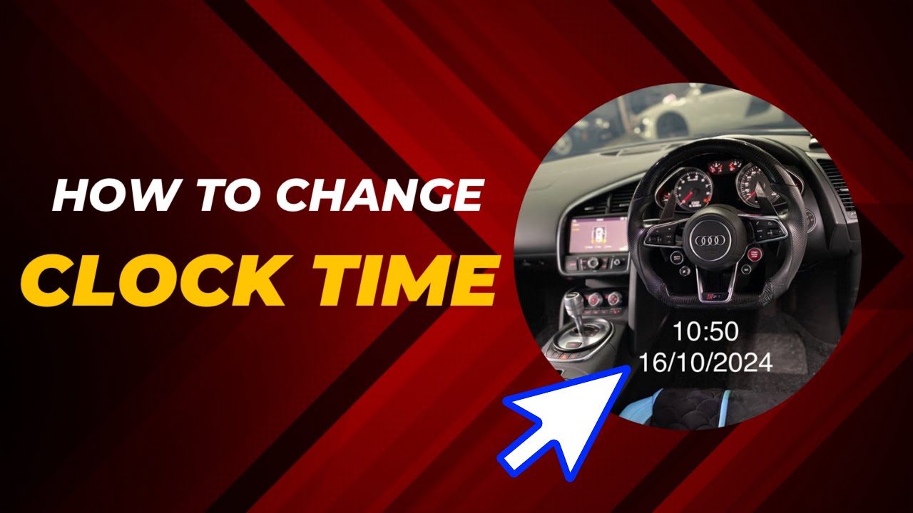 How to change clock time | Audi R8 | V10 | Time change | Speedometer ...