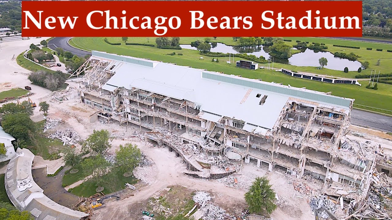 New Bears Stadium Location - Arlington Park Demolition - August 2023 ...