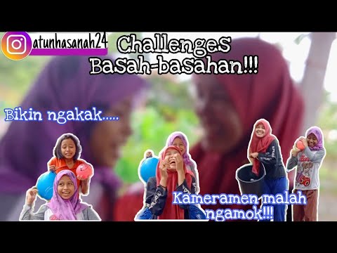 CHALLENGES BASAH-BASAHAN!!! NGAKAK ABIS