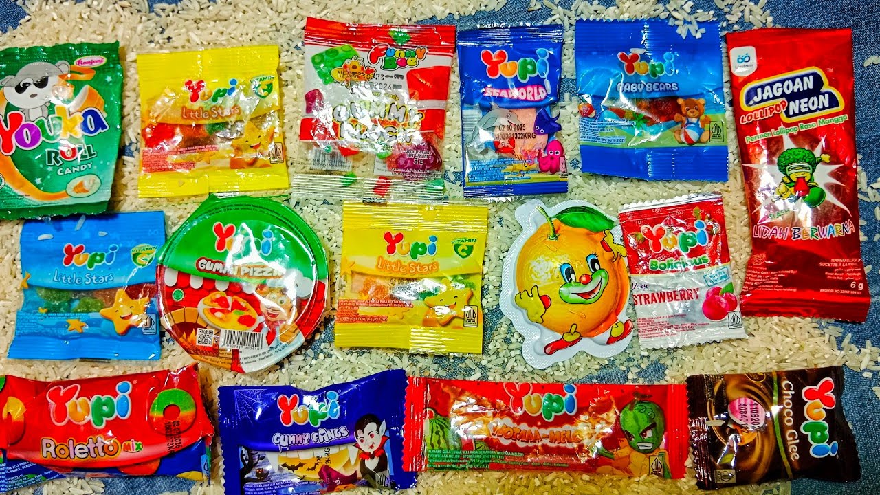 JAJAN permen manis ASMR, #candy #yupi #huntingjajan vol 97 - YouTube