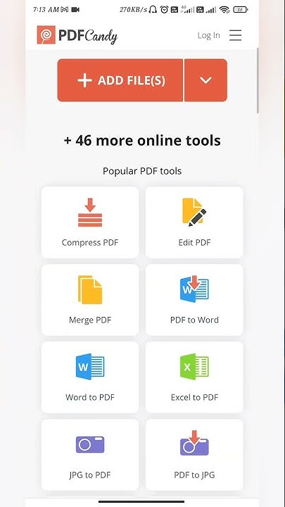 Pdf file editing in mobile | Pdf candy edit pdf | Pdf edit kaise kare #shorts - YouTube
