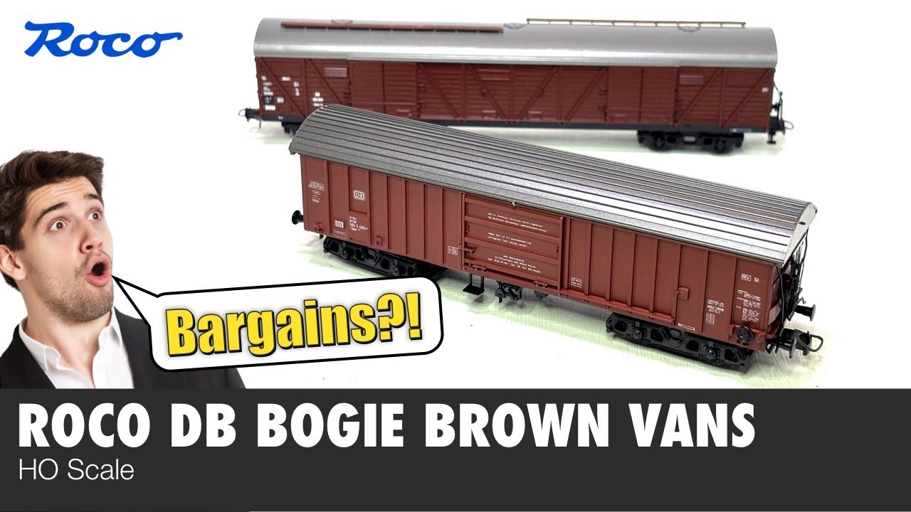BARGAIN Brown Vans from Roco - HO Scale model railway review - YouTube